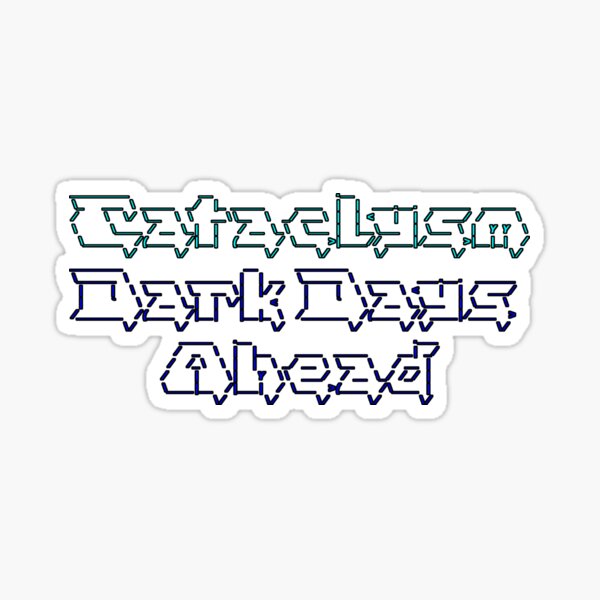 "Cataclysm: Dark Days Ahead ASCII Logo" Sticker for Sale by ideashere ...