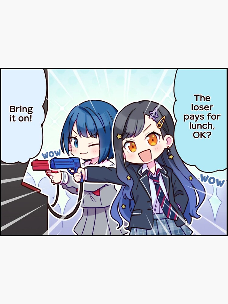 "#36 Friend and rival" Sticker for Sale by mizuena | Redbubble