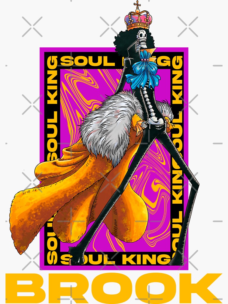 "Brook The Soul King" Sticker for Sale by EffingArt | Redbubble