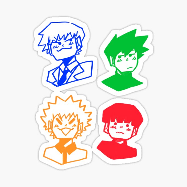 "MOB PSYCHO 100 STICKER PACK" Sticker for Sale by nap0litain | Redbubble