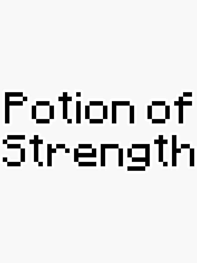 "Potion of Strength" Sticker for Sale by Ohana-Community | Redbubble