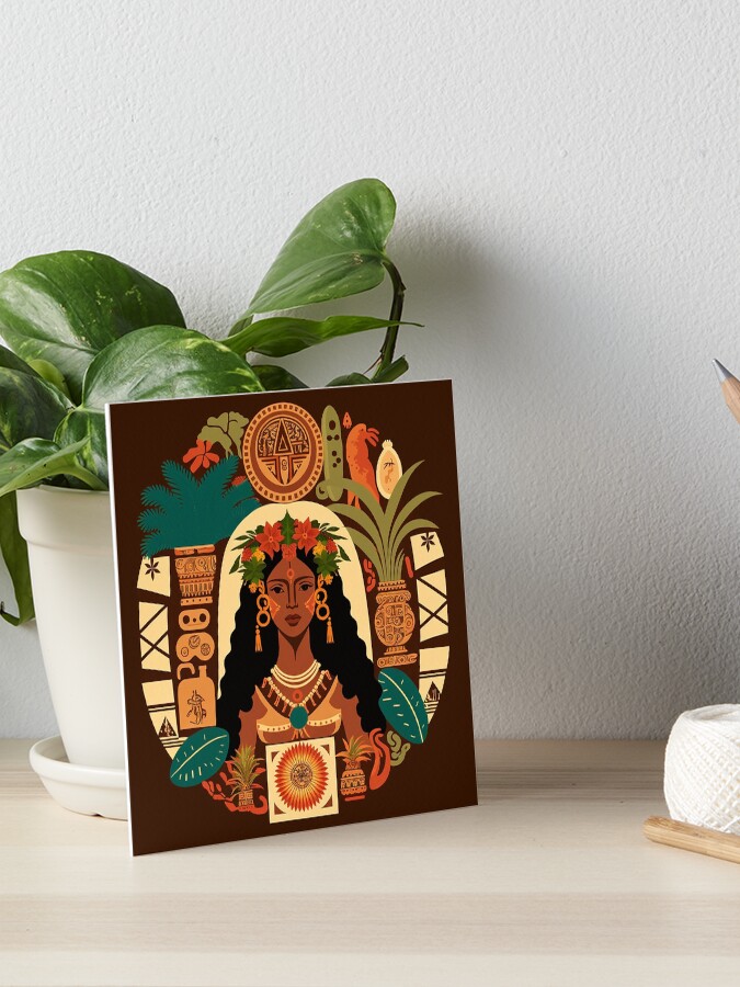 Lámina rígida for Sale con la obra «Diosa Taina Puertorriqueña Atabey ...