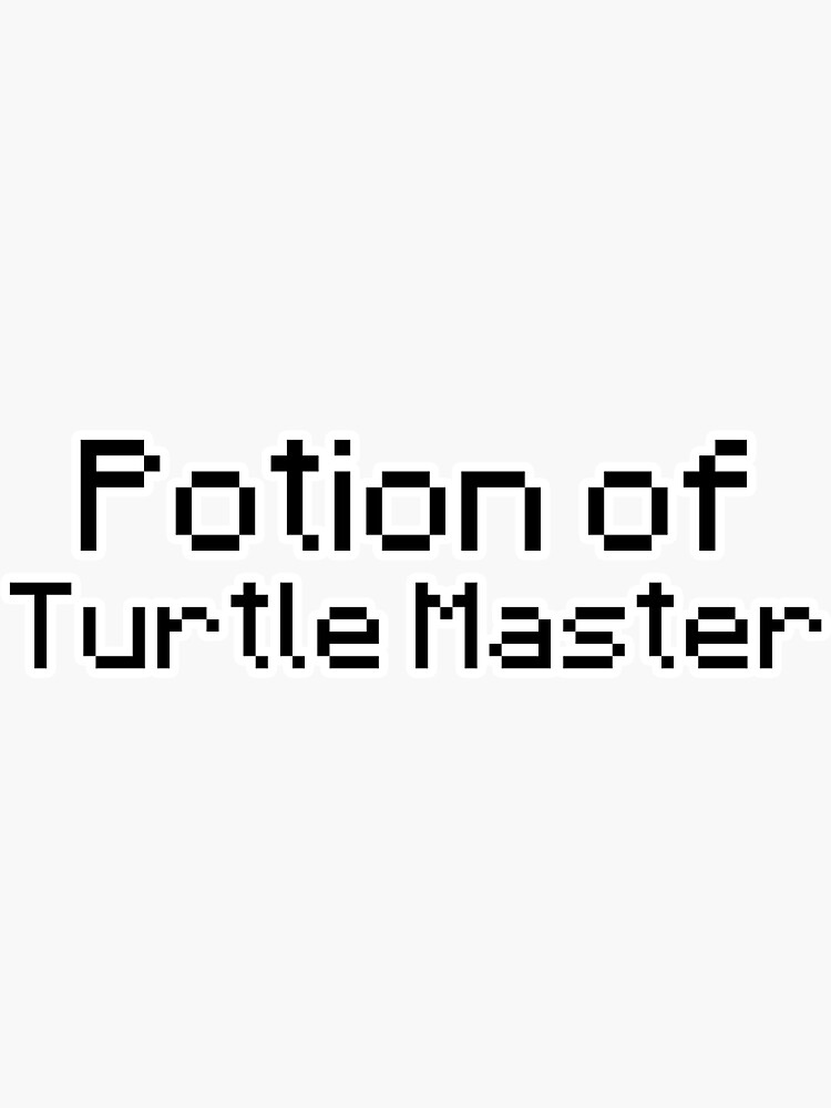 "Potion of Turtle Master" Sticker for Sale by Ohana-Community | Redbubble