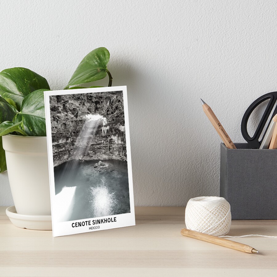 "Cenote Sinkhole Mexico Dorm Room Essentials Minimalist Poster Design ...