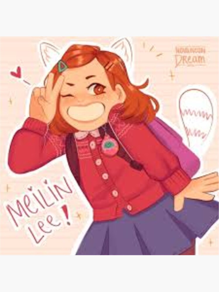 "Turning Red Cute Meilin turning red " Sticker for Sale by 2JTTees ...