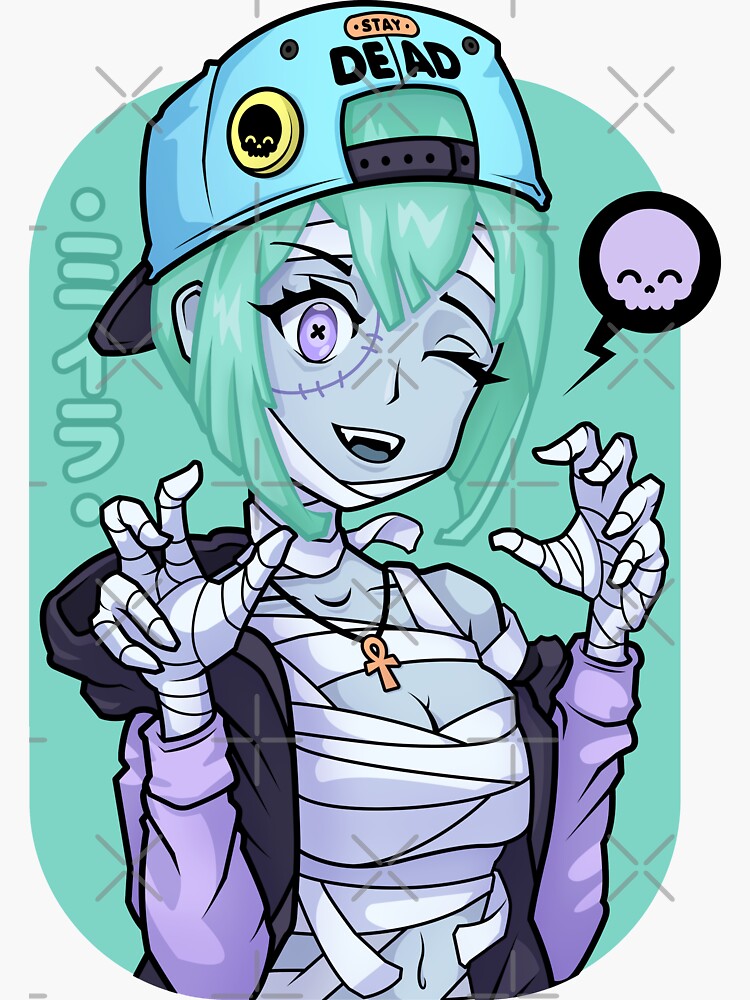 Anime Mummy Girl Sticker For Sale By Kawaiikrypt Redbubble