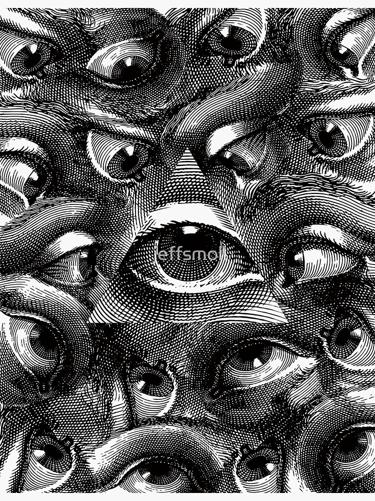 "Seeing the Seer (Positive)" Sticker for Sale by jeffsmoll | Redbubble