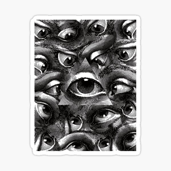 "Seeing the Seer (Positive)" Sticker for Sale by jeffsmoll | Redbubble