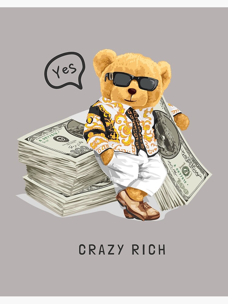 Crazy Cartoon Teddy Bear