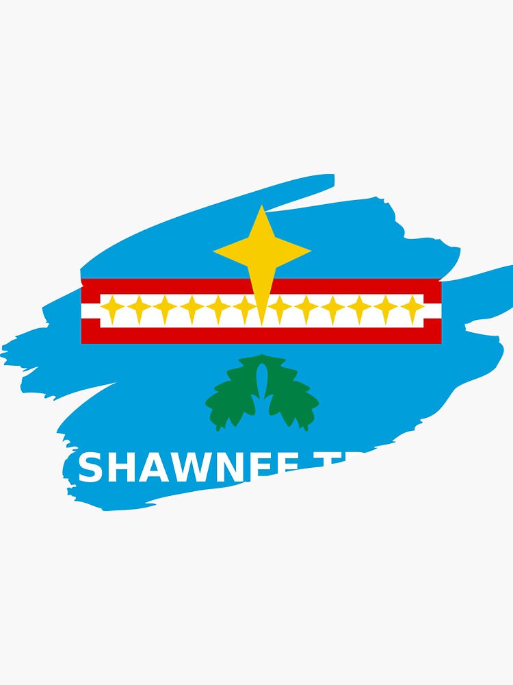 "Shawnee Tribe of Oklahoma Brushstroked" Sticker for Sale by artyflyers ...
