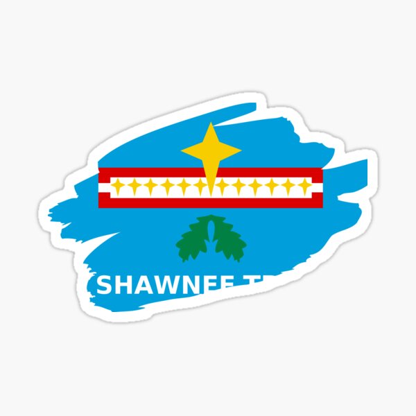 "Shawnee Tribe of Oklahoma Brushstroked" Sticker for Sale by artyflyers ...