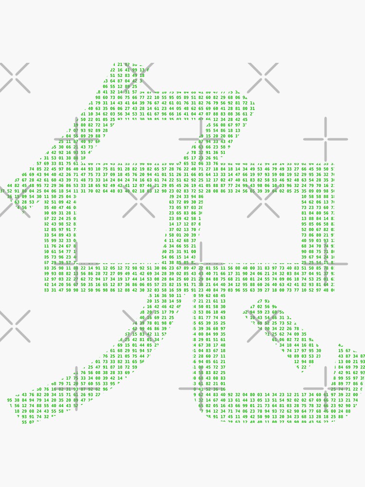 "Cool Green Year of the Rabbit Design for Computer Hackers" Sticker for ...