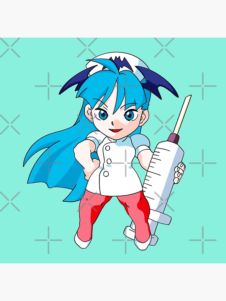 "Super Puzzle Fighter Nurse Morrigan" Art Board Print for Sale by ...