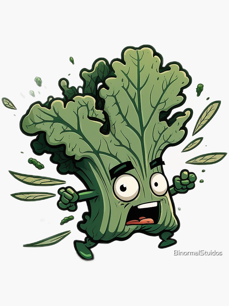 "Krazy Kale" Sticker for Sale by BinormalStuidos | Redbubble