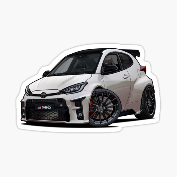 "Toyota Yaris GR" Sticker for Sale by RCJM-Design | Redbubble