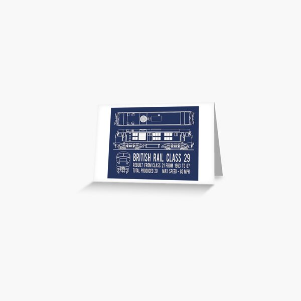 "British Rail Class 29 Diesel Electric Locomotive Train Blueprint ...