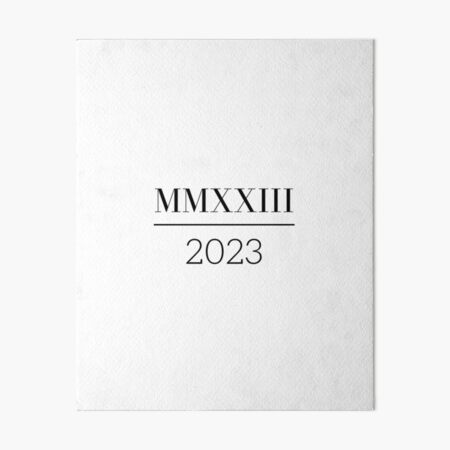 Lámina rígida «Números Romanos 2023 MMXXIII Números» de Modernmillenial ...