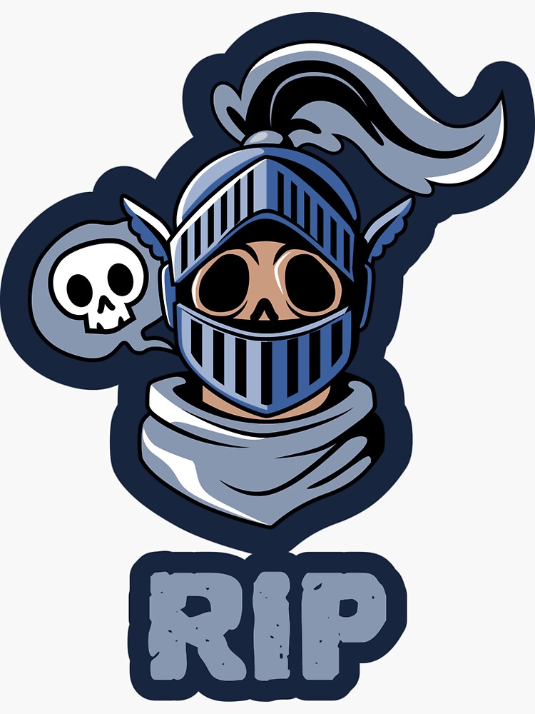 "RIP Knight" Sticker for Sale by MemePack | Redbubble