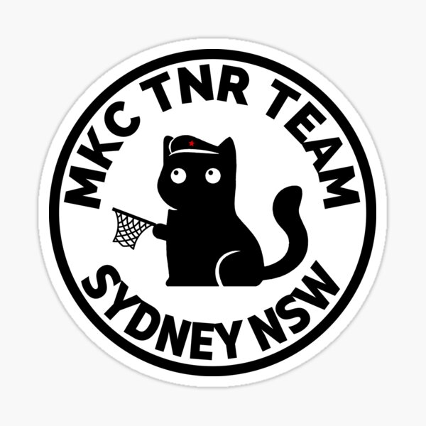 "MKC TNR Colony Team! " Sticker for Sale by MiniKitty | Redbubble