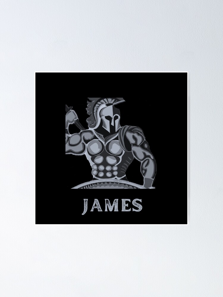 "James Spartan Warrior Jimmy" Poster for Sale by PapitosPlace | Redbubble