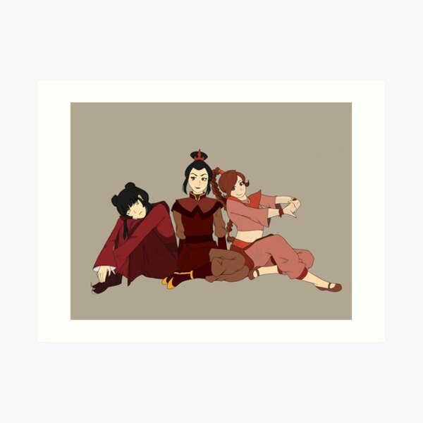 "Avatar The Last Airbender Fire Nation Girls" Art Print for Sale by ...