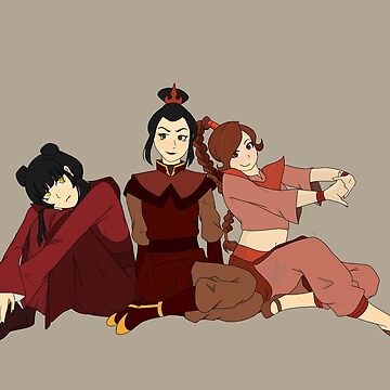 "Avatar The Last Airbender Fire Nation Girls" Sticker for Sale by ...