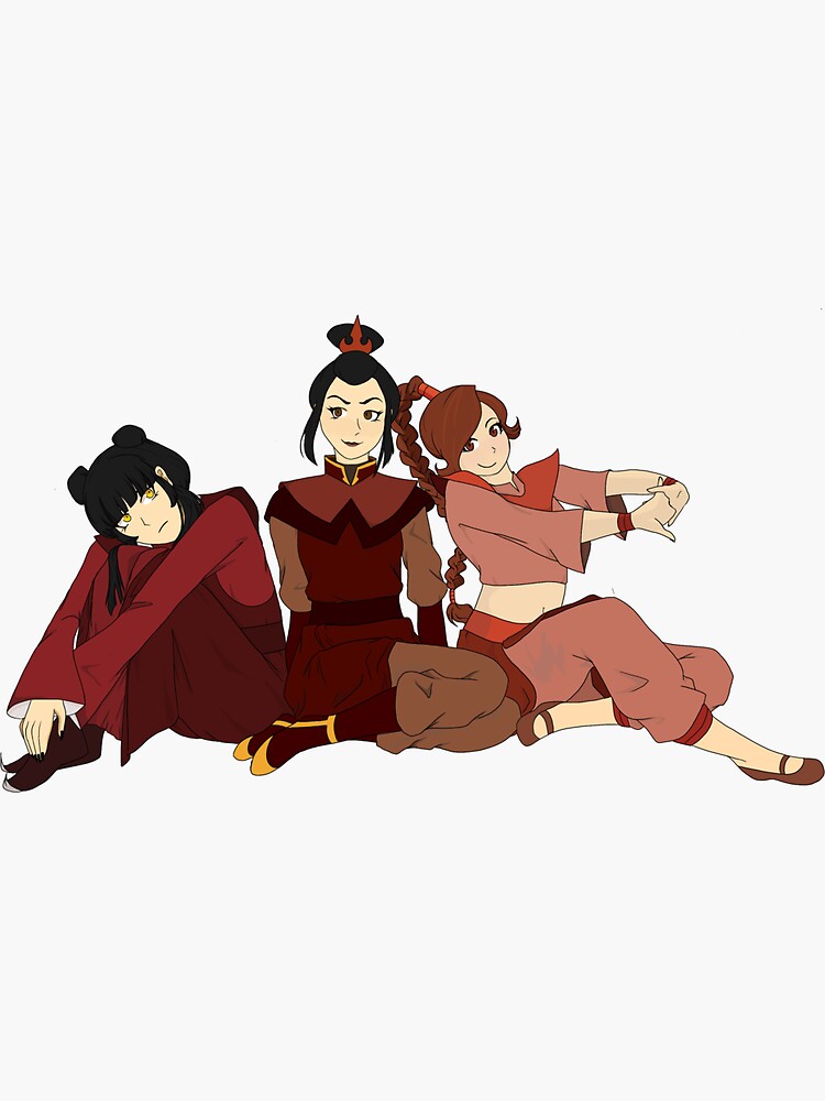 "Avatar The Last Airbender Fire Nation Girls" Sticker for Sale by ...
