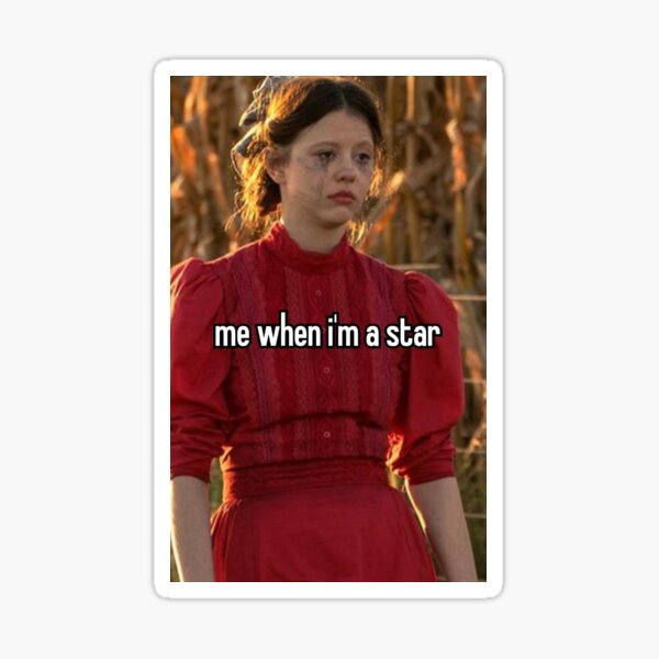 "Me when i'm a star meme" Sticker for Sale by brookeisanerd | Redbubble