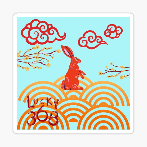 "Year of the Rabbit" Sticker for Sale by tmbaker | Redbubble