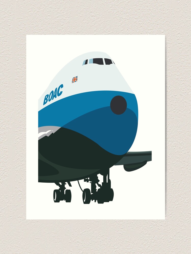 "BOAC 747 Heavy" Art Print for Sale by GetSpeedbird | Redbubble