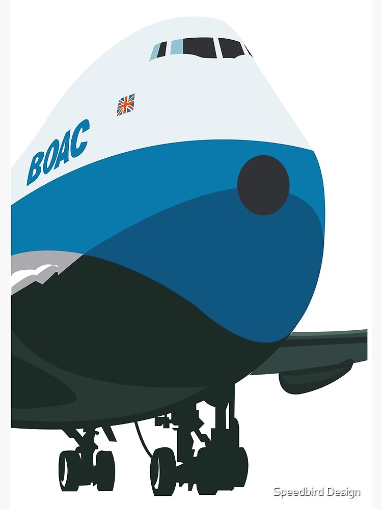 "BOAC 747 Heavy" Framed Art Print for Sale by GetSpeedbird | Redbubble