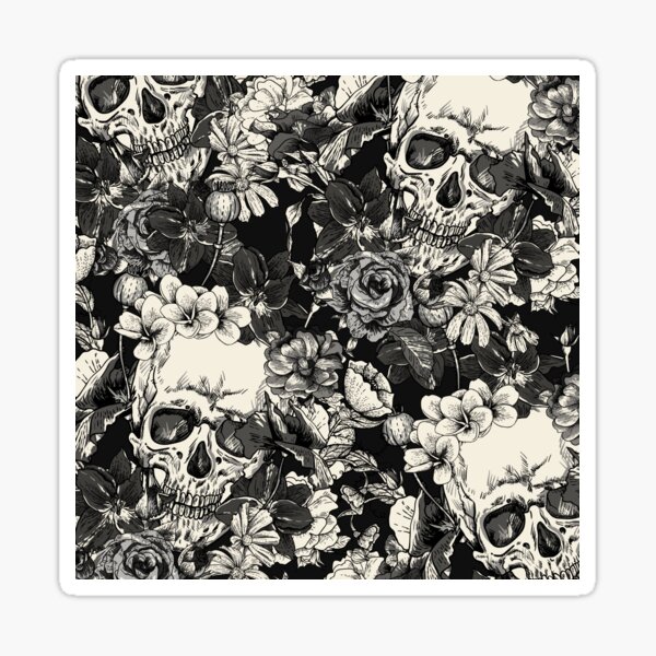 "SKULLS" Sticker for Sale by magicdreams | Redbubble