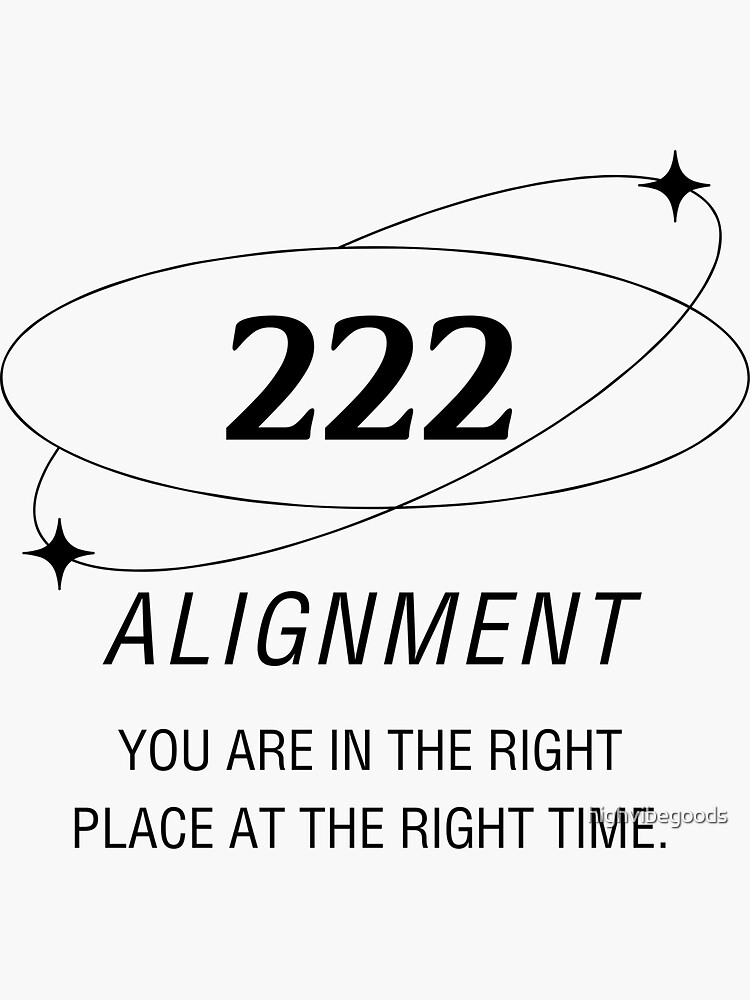 "Angel Number 222" Sticker for Sale by highvibegoods | Redbubble