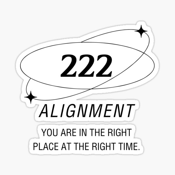 "Angel Number 222" Sticker for Sale by highvibegoods | Redbubble