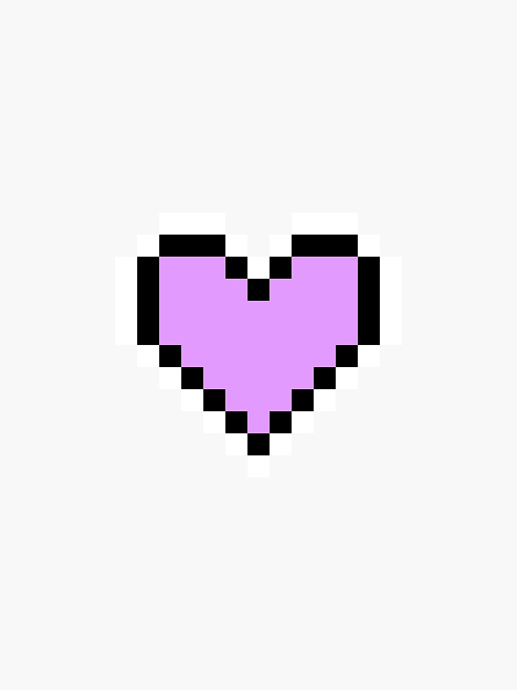 "Heart Sprite" Sticker for Sale by mmswartz | Redbubble