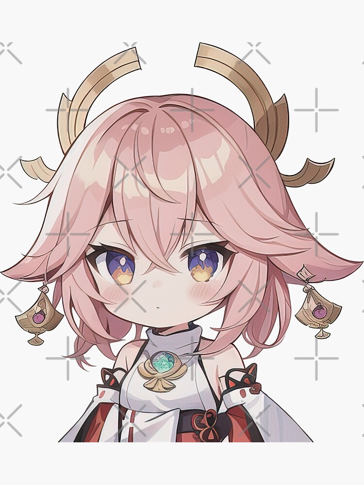 "Yae Miko - Genshin Impact" Sticker for Sale by OneLevelStudio | Redbubble