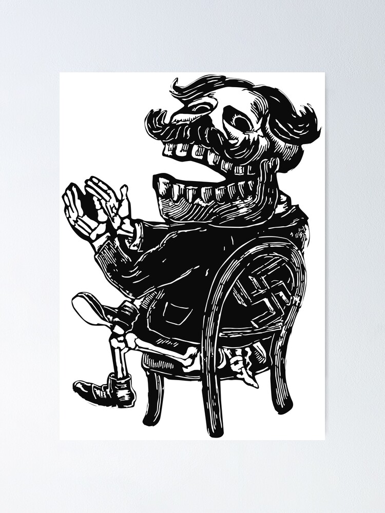 "Fascist Skull" Poster for Sale by ejercito | Redbubble