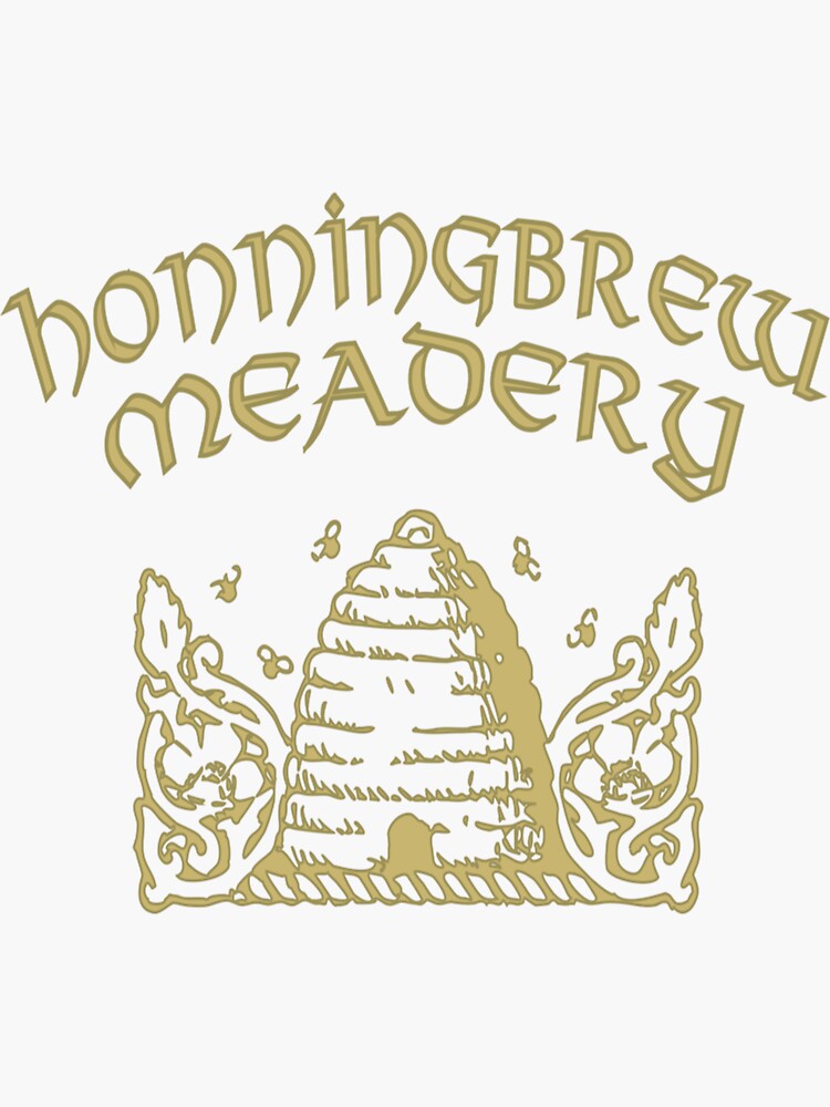 "honningbrew meadery" Sticker for Sale by Asmapadilla89 | Redbubble