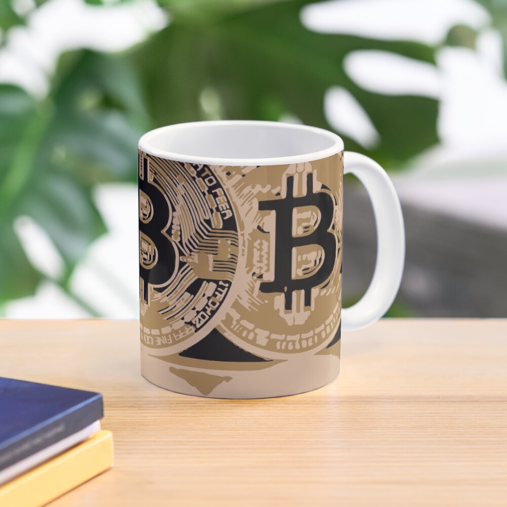 "Bitcoin Logo Symbol Design Art Icon" Coffee Mug for Sale by ...