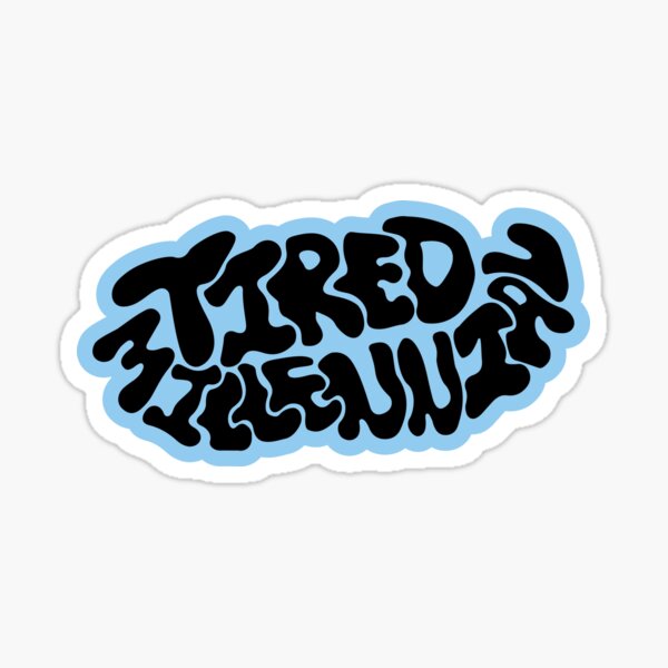 Tired Millennial Sticker For Sale By Trncreative Redbubble