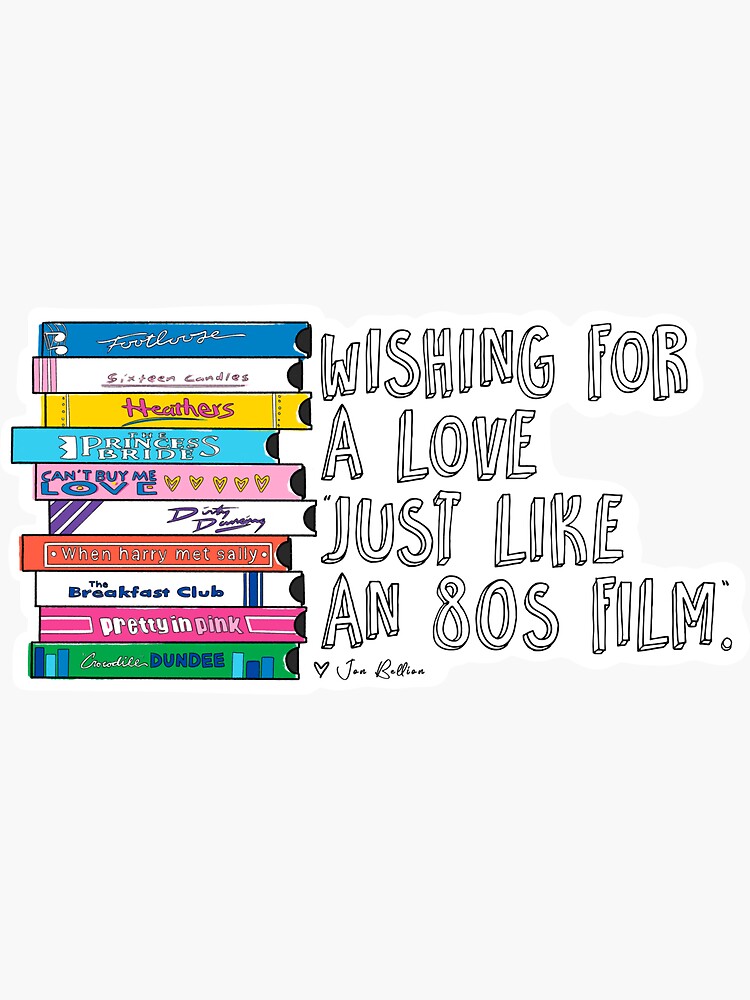 "80s film vhs stack" Sticker for Sale by KingsQueen33 | Redbubble