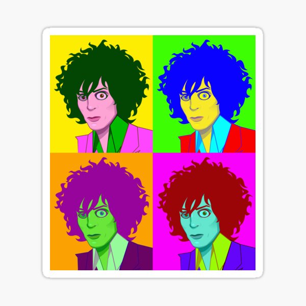 "Pop Art - Syd Barrett - Four-in One" Sticker for Sale by votzbo ...