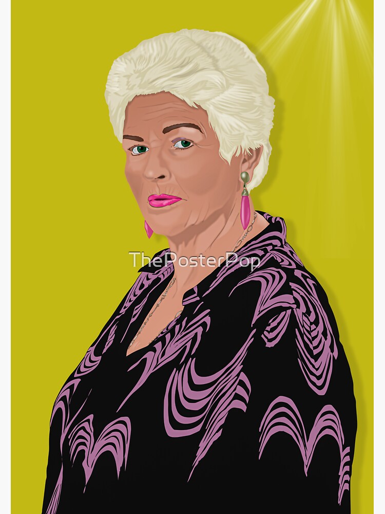 "Pat Butcher" Sticker for Sale by ThePosterPop | Redbubble