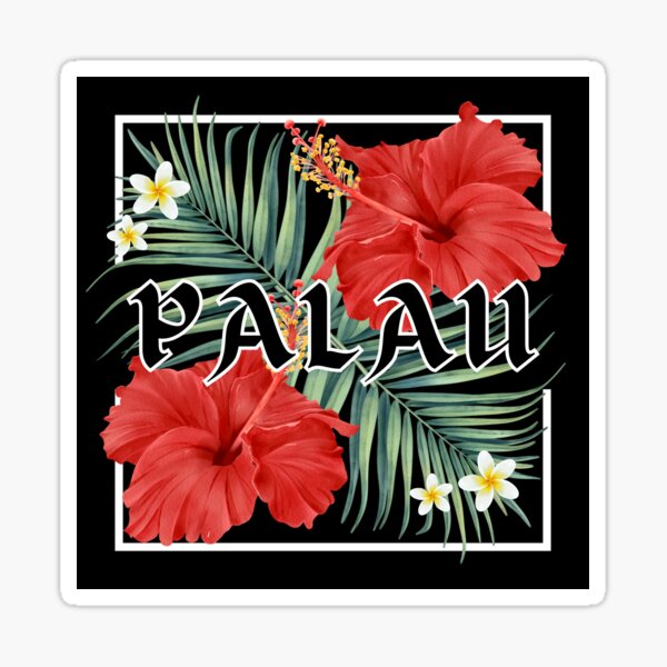 "PALAU" Sticker for Sale by PolyMicroMela | Redbubble