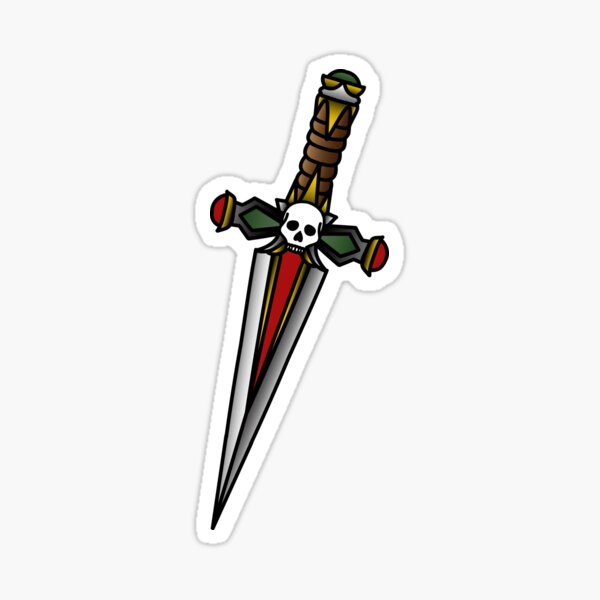 "American Traditional Dagger" Sticker for Sale by fnb2003 | Redbubble