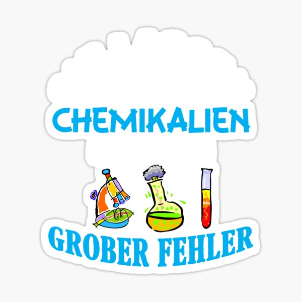 "Playing chemicals" Sticker by Boogshirt | Redbubble