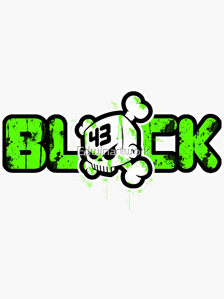 "Ken Block 43" Sticker for Sale by Edwinartwork | Redbubble