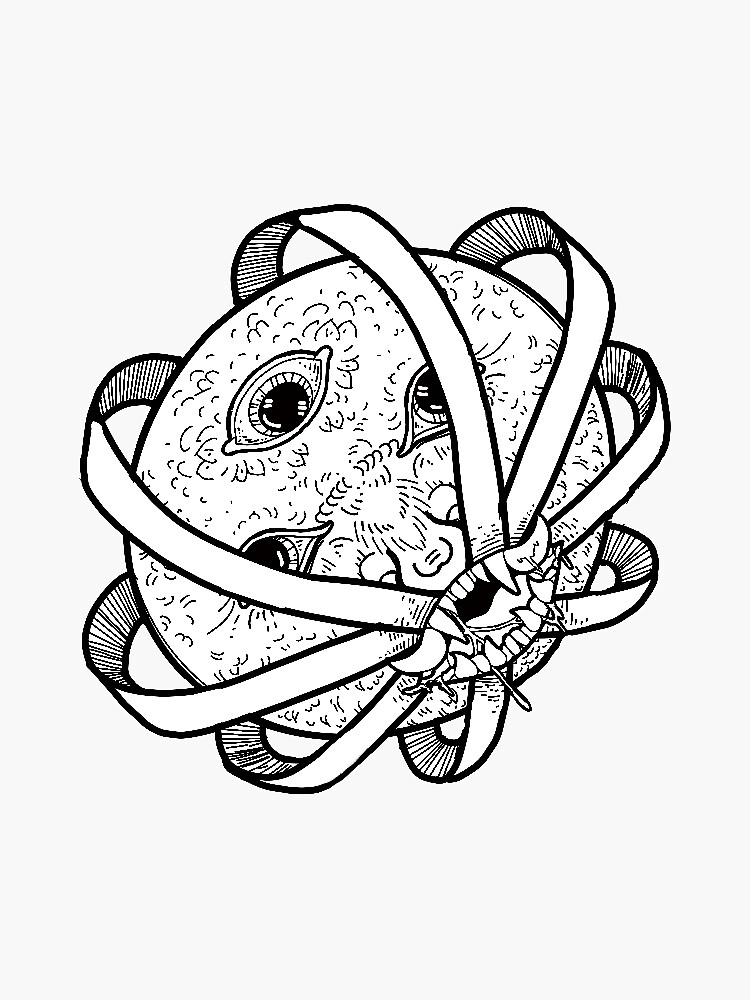 "Moon of Termina untethered" Sticker for Sale by MegynHostikka | Redbubble