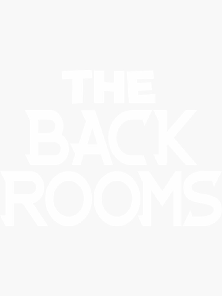 "The Backrooms " Sticker for Sale by nuproduces3 | Redbubble