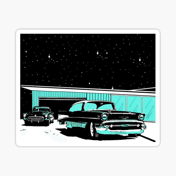 "57 Chevy Ad (Seafoam)" Sticker for Sale by gbenjamin1962 | Redbubble